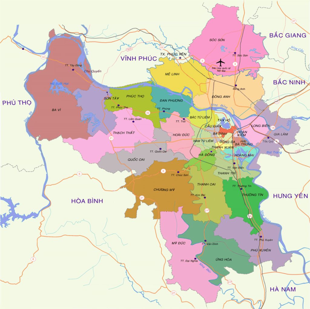 Ha Dong District | About Ha Dong: Map, postal codes, Tourist, History ...